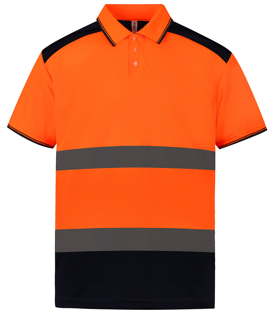 Two Tone Short Sleeve Polo First Corporate Clothing 9637