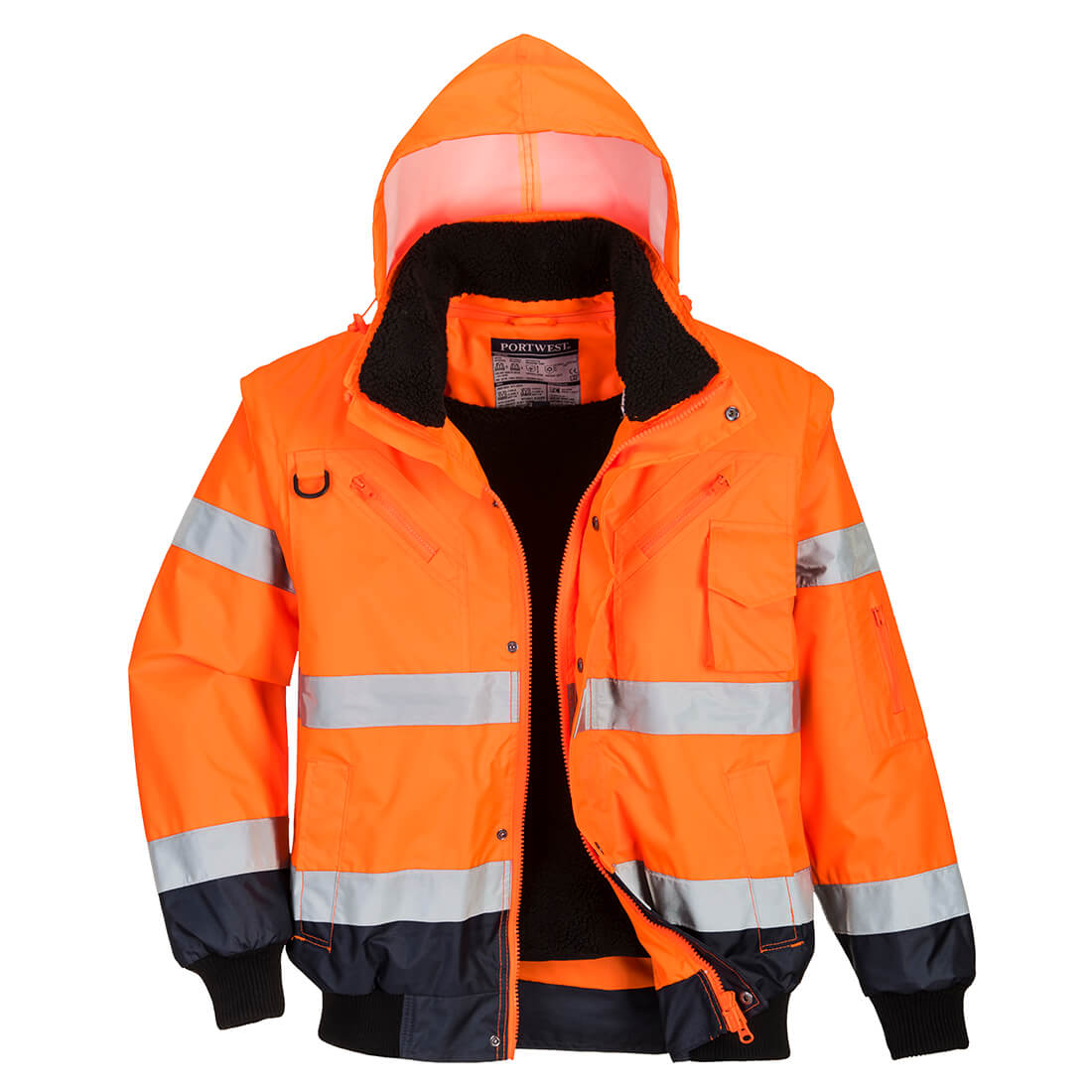 Hi Vis 3-in-1 Contrast Bomber Jacket – First Corporate Clothing