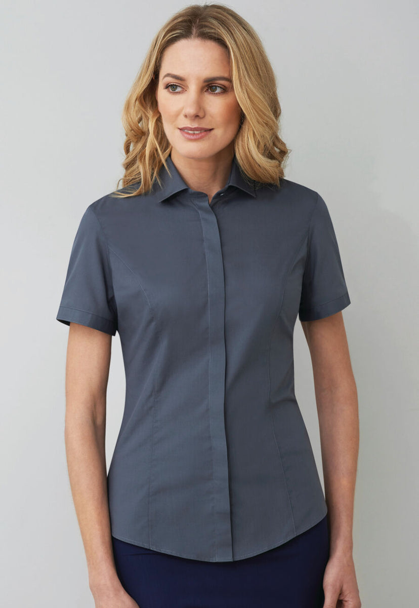 Modena Short Sleeve Slim Blouse – First Corporate Clothing